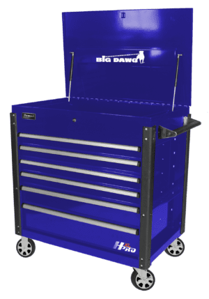 43" Big Dawg 6 Drawer Service cart - Homak Manufacturing