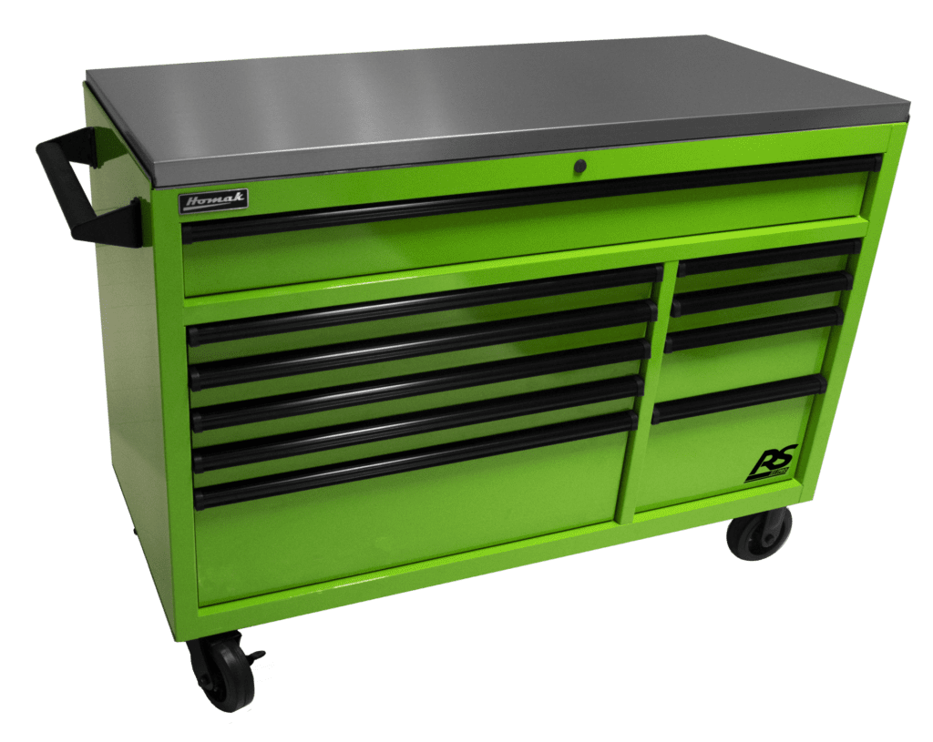 Stainless Steel Topped 54" RS Pro Roller Cabinet | Homak