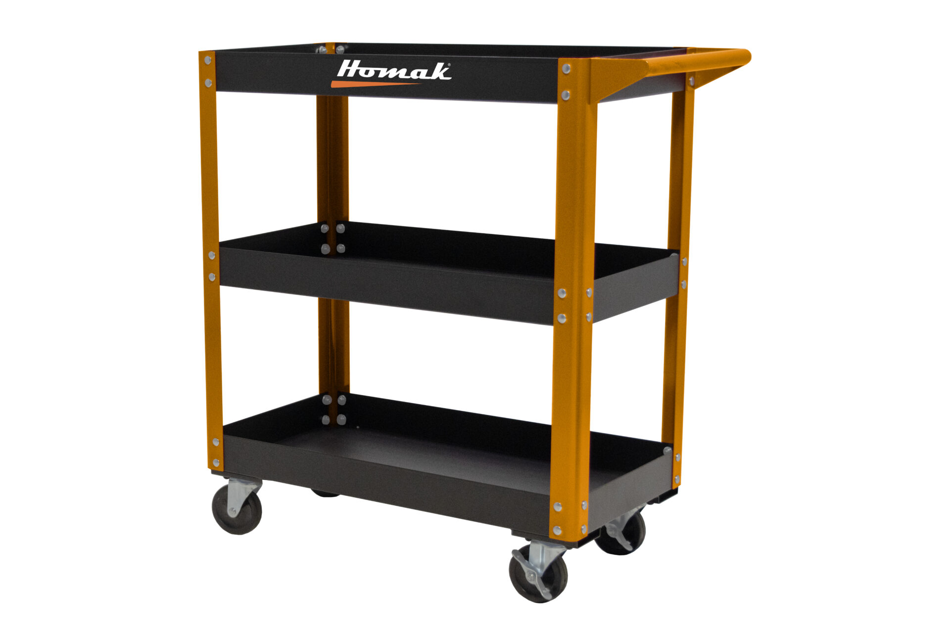 30" Metal 3 Tier Service Cart - Homak Manufacturing